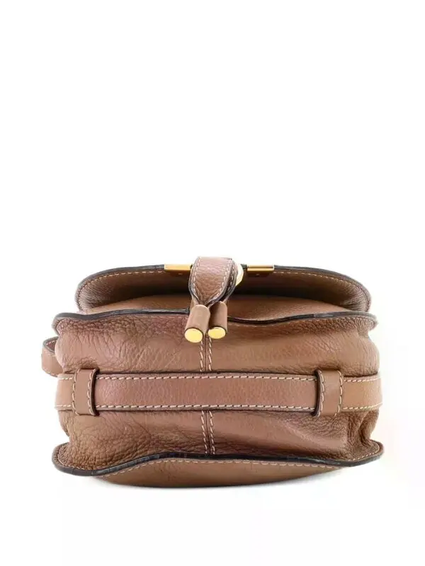 Chloé Marcie Leather Mini Crossbody Bag - Brown