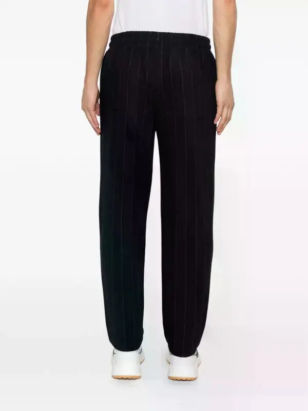 Eleventy Pinstripe-pattern Drawstring Trousers