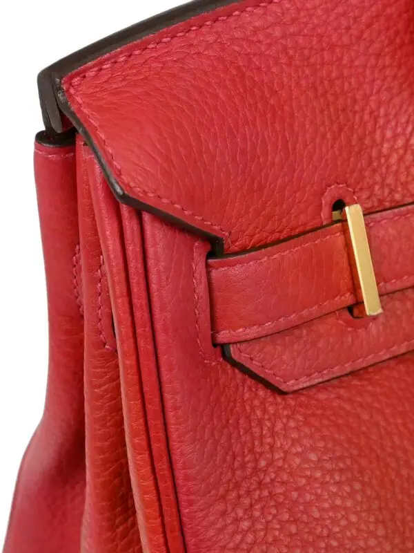 Hermès 2017 30 Birkin Tote Bag - Red