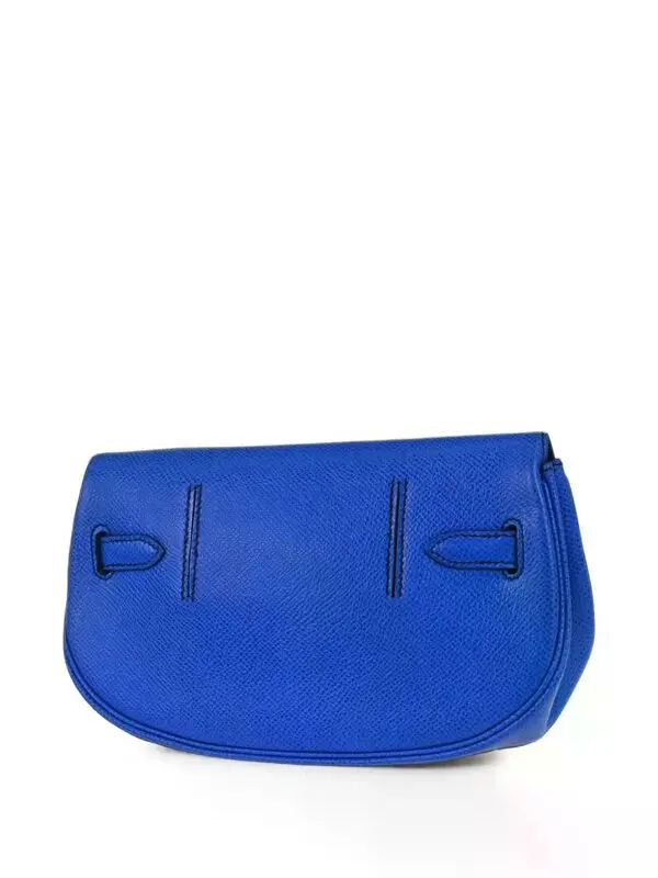Hermès Kelly Courchevel Leather Clutch Bag - Blue
