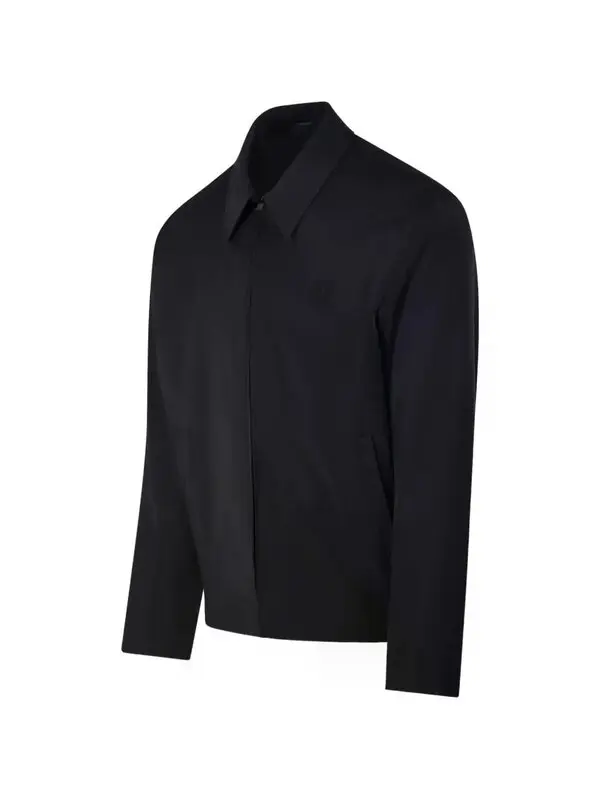 Gucci Stretch Polyester Zip Jacket With Embroidery