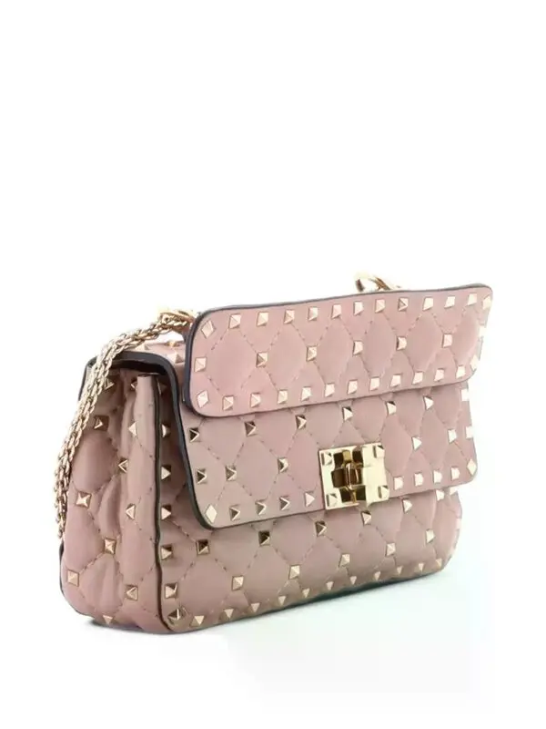 Valentino Garavani Rockstud Spike Flap Bag Quilted Leather Small Crossbody Bag