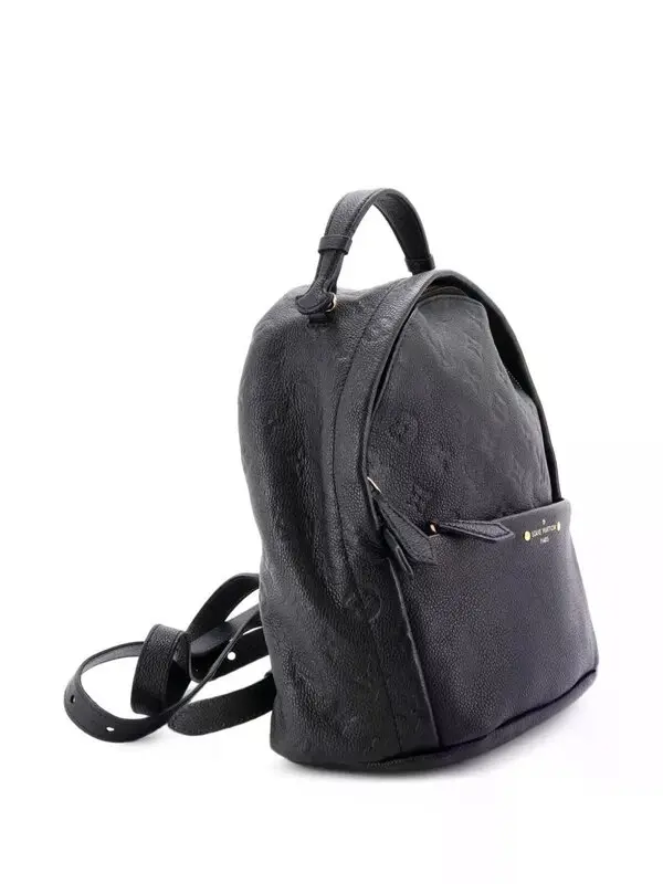 LOUIS VUITTON Sorbonne Monogram Empreinte Leather Backpack - Black