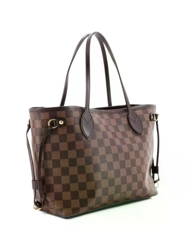 LOUIS VUITTON Neverfull Damier Pm Tote Bag - Brown