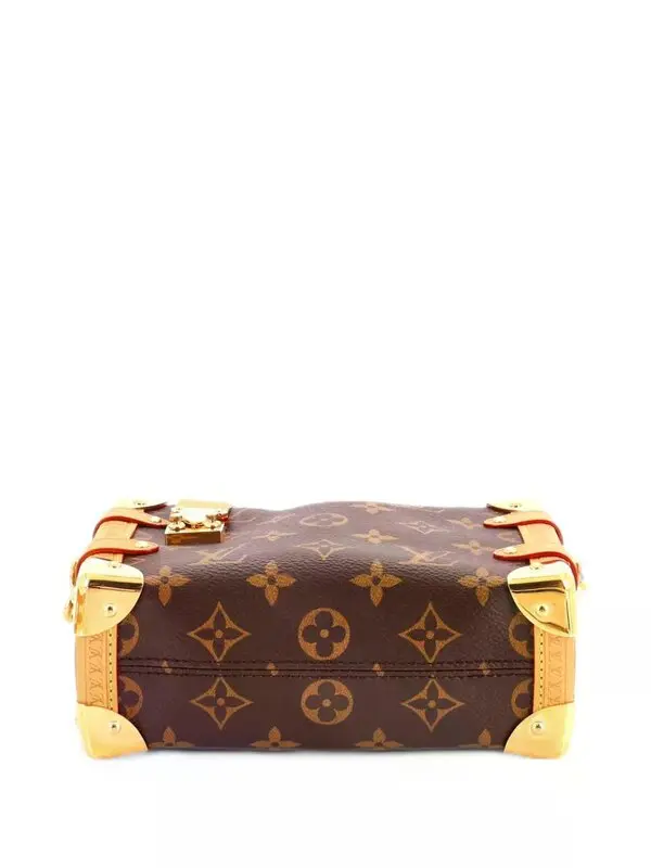 LOUIS VUITTON Side Trunk Handbag Monogram Canvas Pm Shoulder Bag - Brown