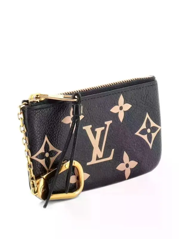 LOUIS VUITTON Key Bicolor Monogram Empreinte Giant Pouch - Black