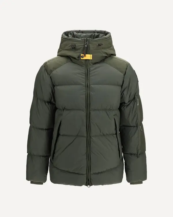PARAJUMPERS Tyrik Hooded Down Jacket - Green