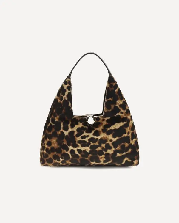 Marni Small Trapeze Leopard Handbag