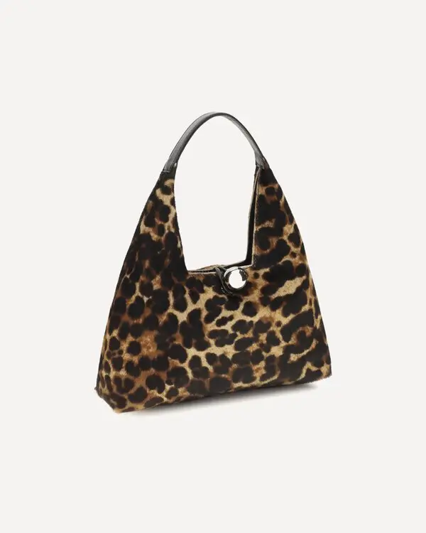 Marni Small Trapeze Leopard Handbag
