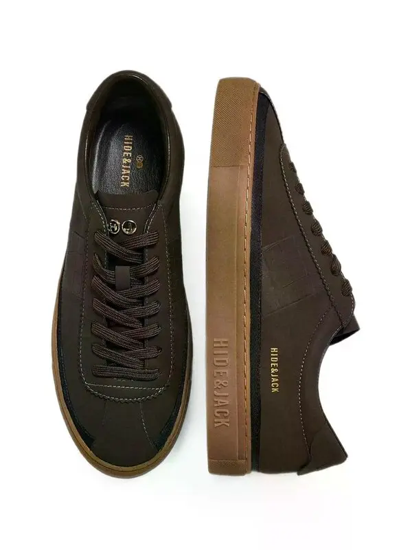 HIDE&JACK Retro Croc-effect Panelled Sneakers
