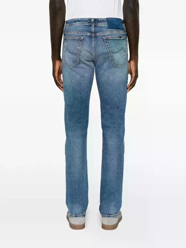 JACOB COHЁN Faded Straight-leg Jeans