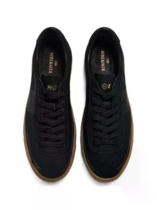 HIDE&JACK Crocodile-effect Leather Sneakers