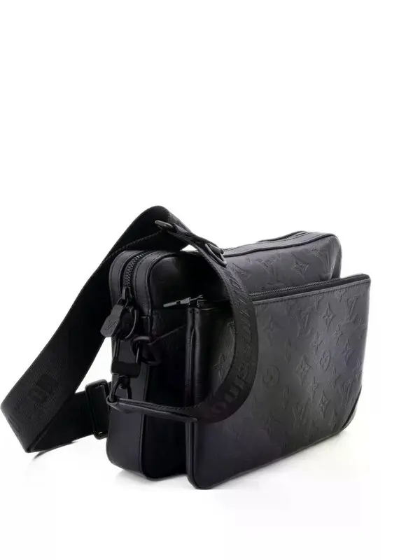 LOUIS VUITTON Trio Messenger Bag Monogram Shadow Leather Crossbody Bag