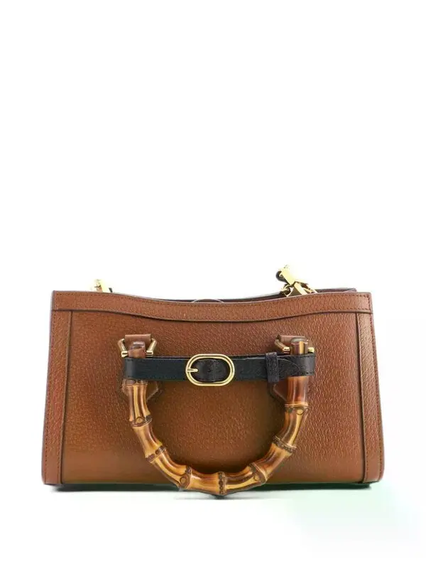 Gucci Diana Nm Convertible Leather Small Shoulder Bag - Brown
