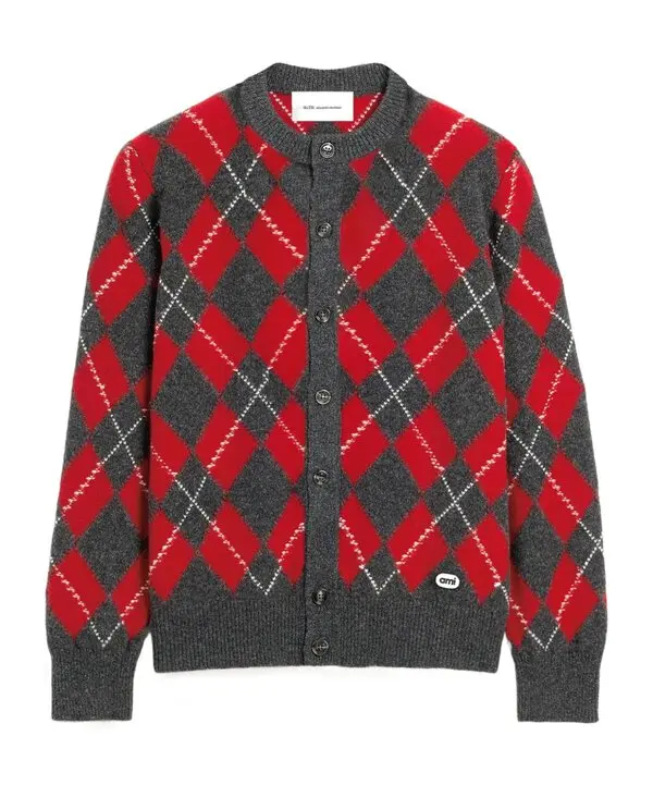 AMI Paris Long-sleeve Knit Top
