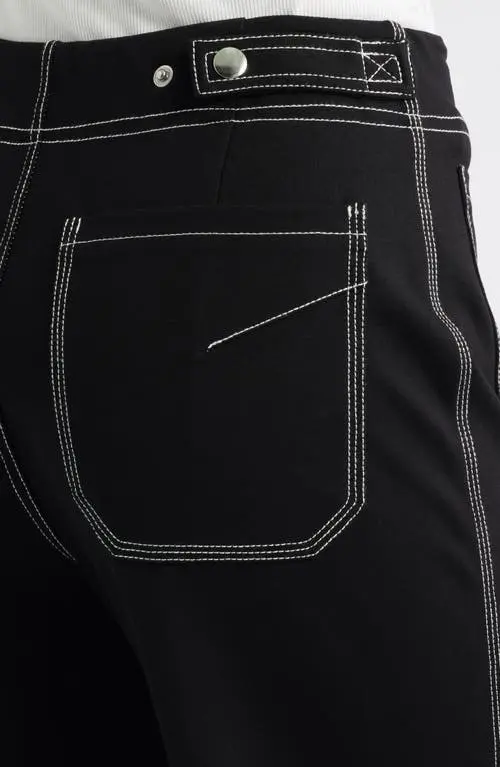 CITY BLUES Patch Pocket Straight Leg Jeans