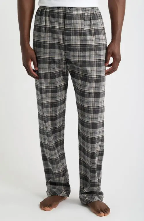 Majestic International Rustic Flannel Pajamas - Black