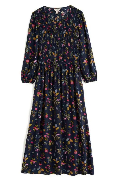 SEASALT CORNWALL Meadowsweet Smocked Midi Dress