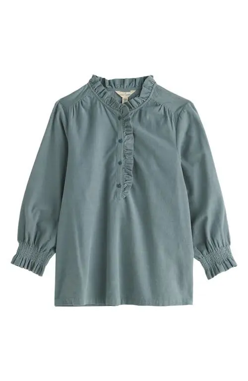 SEASALT CORNWALL Feather Star Corduroy Three-quarter Sleeve Top