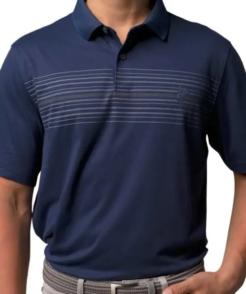 ASHWORTH GOLF Walk On Polo - Driver Navy/multi