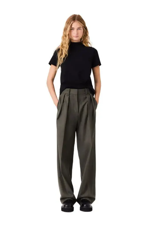 Maje T-shirt With Back Zip