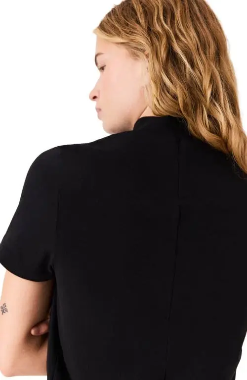 Maje T-shirt With Back Zip
