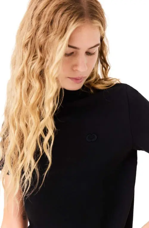 Maje T-shirt With Back Zip