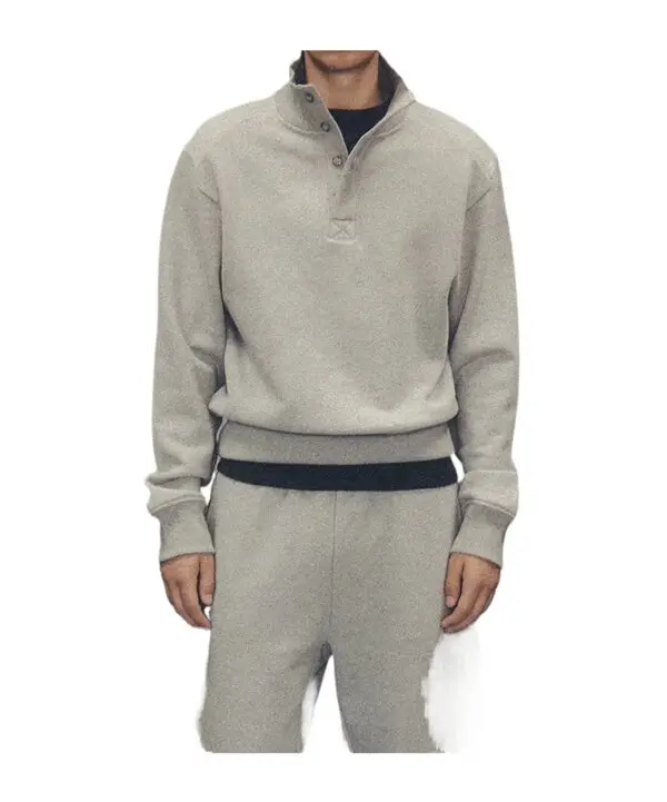 ENTIRE STUDIOS Button-up High-neck Sweater