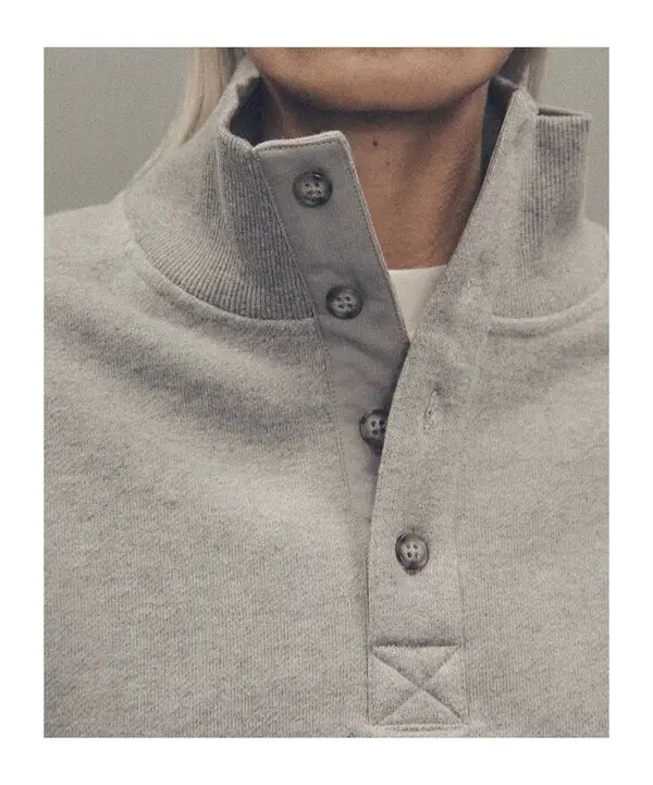 ENTIRE STUDIOS Button-up High-neck Sweater