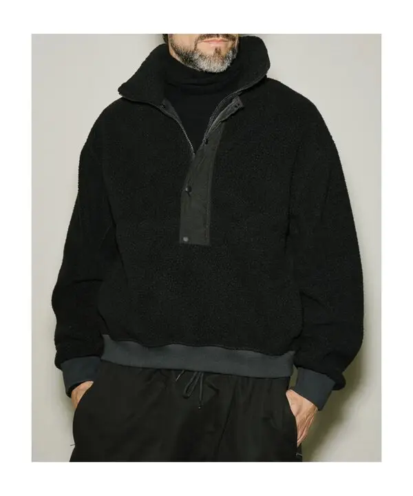 ENTIRE STUDIOS Fleece-texture Panelled Sweater