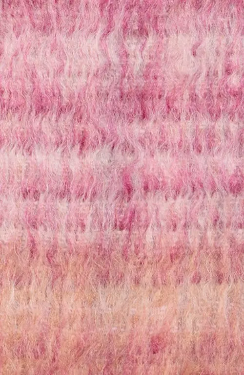 Acne Studios Vibot Mohair & Wool Blend Fringe Scarf - Pink/fuchsia