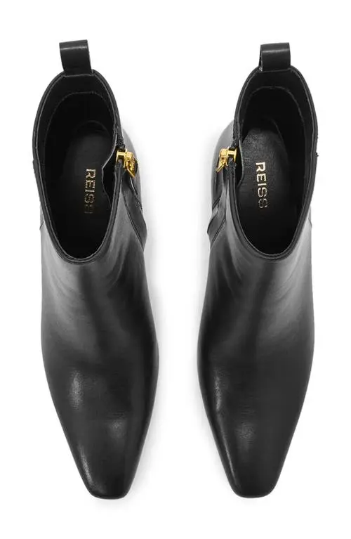 REISS Blakely Leather Bootie