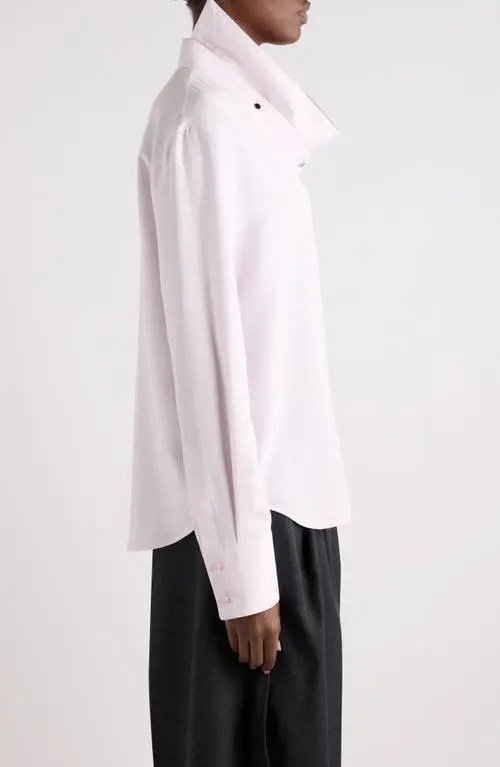Givenchy Deconstructed Collar Silk Shirt - Ecru