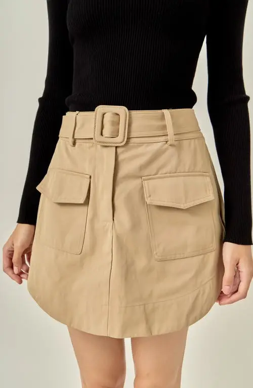 English Factory Trench Miniskirt