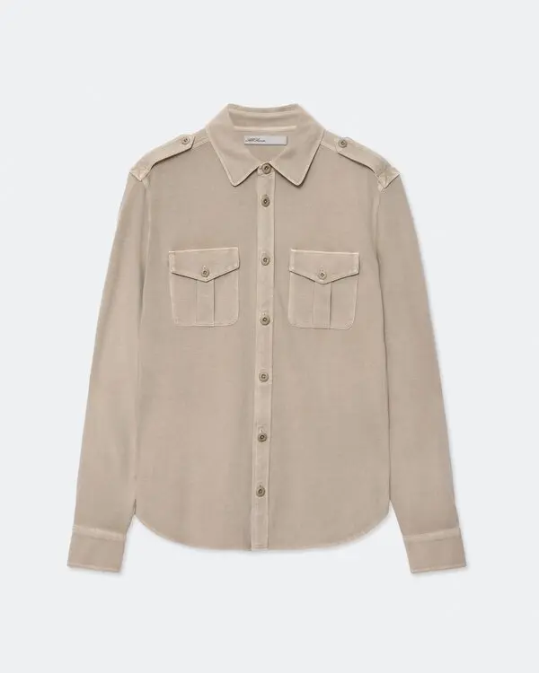ALLSAINTS Foley Regular-fit Military Shirt - Brown