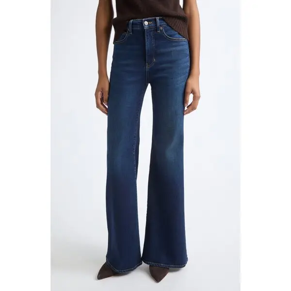 Veronica Beard Joplin High Waist Wide Flare Jeans