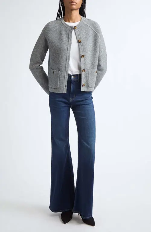 Veronica Beard Joplin High Waist Wide Flare Jeans