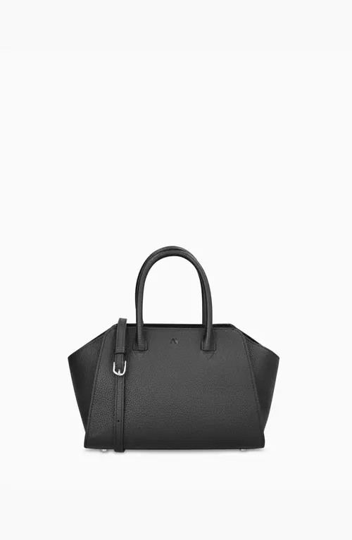 KAAI Mini Voyager Leather Crossbody Baggrain - Grain Black