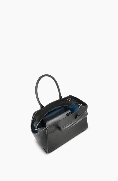 KAAI Mini Voyager Leather Crossbody Baggrain - Grain Black