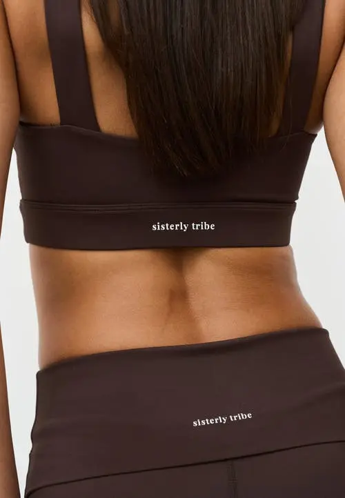 SISTERLY TRIBE Softsculpt Sweetheart Bra - Espresso