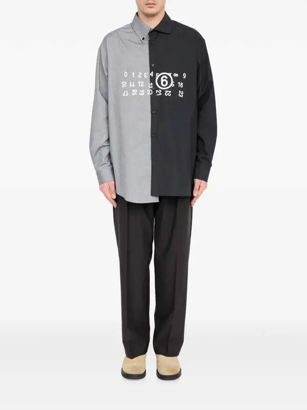 MAISON MARGIELA Shirt With Logo-print Panels