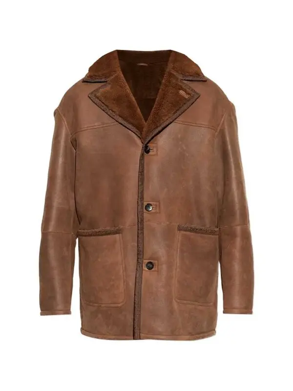 Etro Paisley-print Coat With Shearling Lining