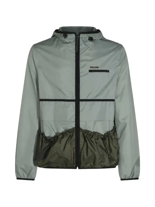 Marni Panelled Hooded Jacket - Grey