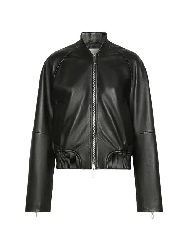 Sportmax Nappa Leather Bomber Jacket