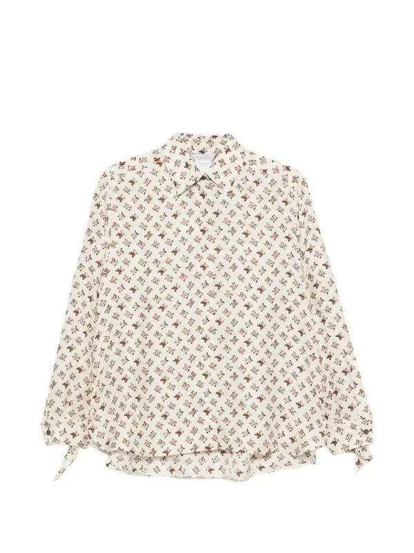 Max Mara Oversized Printed Silk Shirt