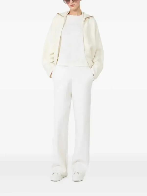 Max Mara Wool Knit Sweater With Raised Logo