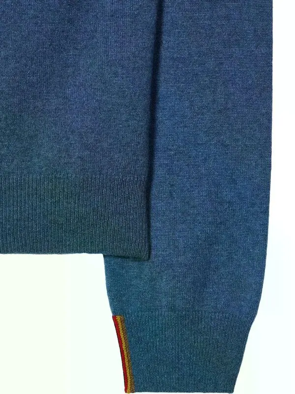 Paul Smith Mid Cashmere Zip Cardigan - Blue