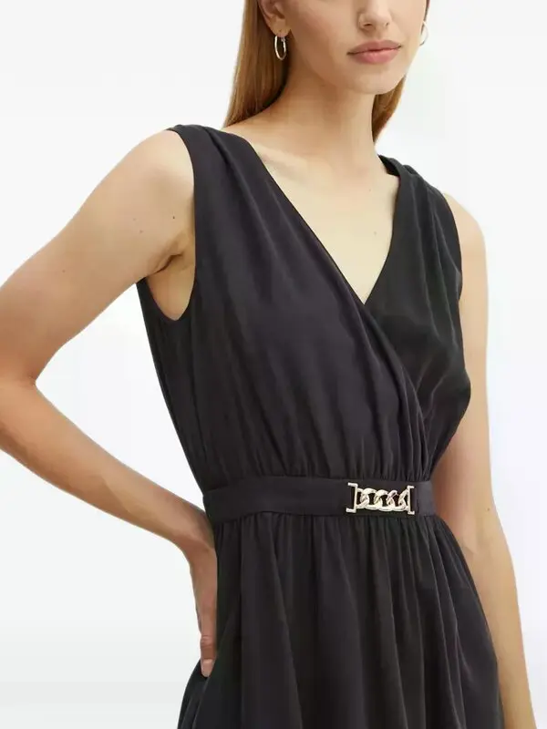 MORGAN Belted Wrap-style Mini Dress