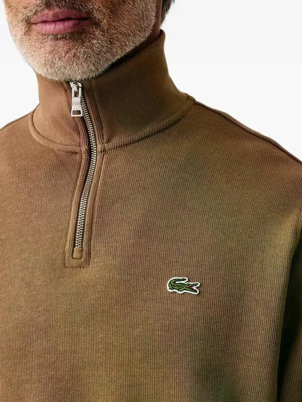 Lacoste Quarter-zip Logo-patch Sweater