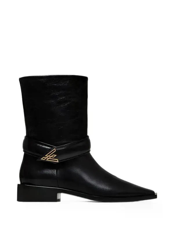 VANDA NOVAK Zoey Square-toe Ankle Boots